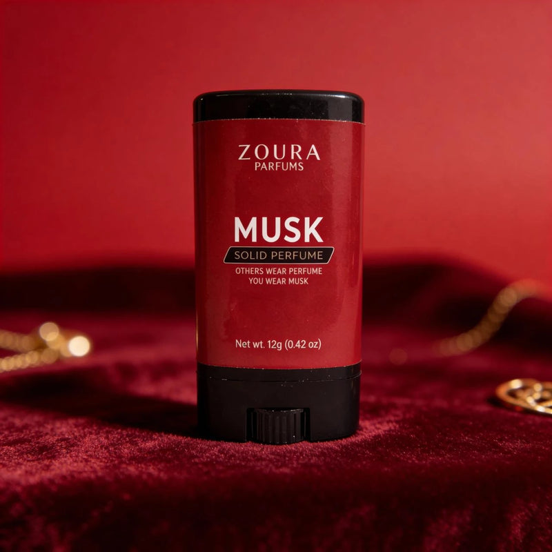 ZOURA Musk Solid Perfume Stick | Alcohol-Free & Long-Lasting